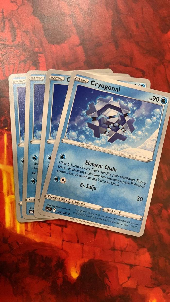 Jual cryogonal 1 Kartu pokemon Indo TCG card set vmax climax - Kota ...