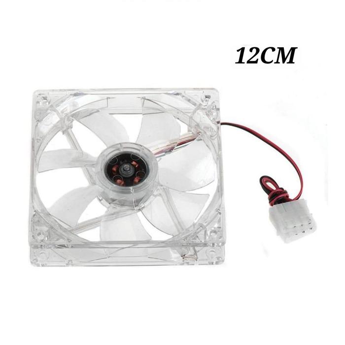 Jual Fan CPU / Kipas CPU Transparan Lampu LED 12cm - Kota Surabaya ...
