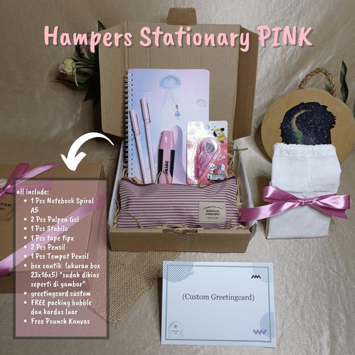 Promo Hampers Stationary Edisi Pink / Kado Alat Tulis / Hampers ...
