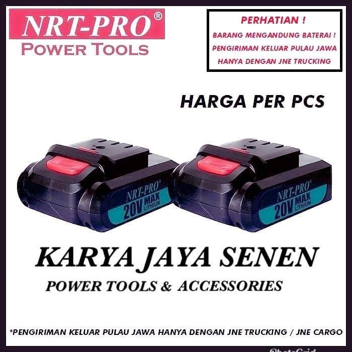 Jual NRT-PRO Baterai Mesin Bor Cordless Drill 20 V 20V DC340 DC 340 ...