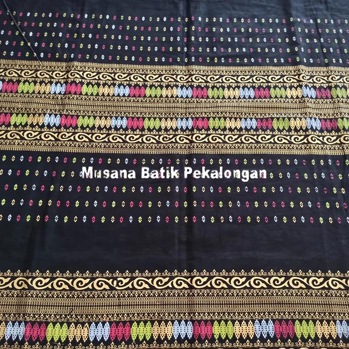 Jual kain batik Prada songket Prada batik bawahan Kamen batik HT - gold ...