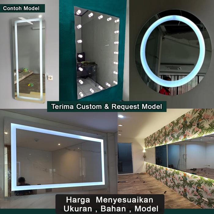 Jual Cermin Led Custom / Vanity Mirror Custom / Cermin Rias Custom ...