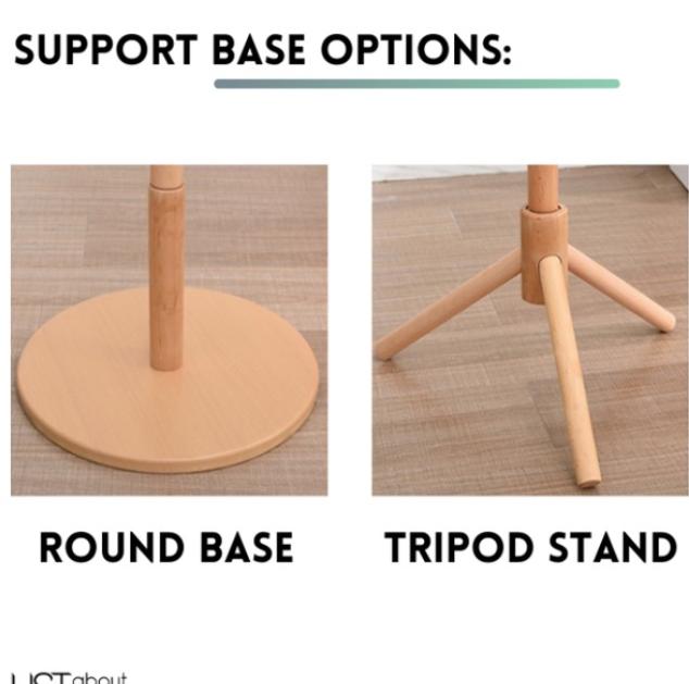 Promo Stand Hanger Kayu Gantungan Baju Tas Topi Single Gantungan Tiang ...