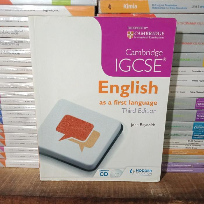 Jual Cambridge IGCSE English as a first language Third Edition + CD ...