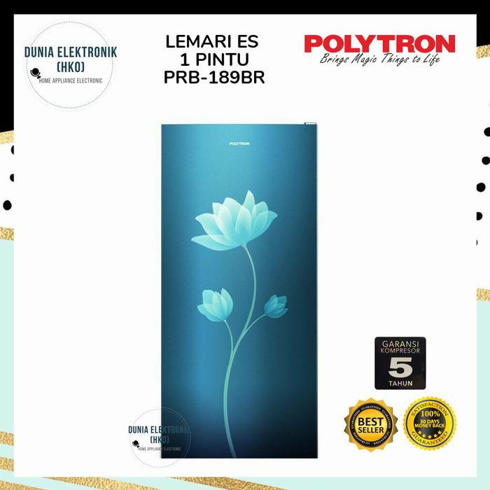 Promo KULKAS POLYTRON PRB189 PRB 189 LEMARI ES 1 PINTU LOW WATT 180 ...
