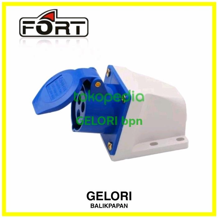 Jual FORT Industrial Wall/Surface Mounted Socket 3Pin 16A 1phase - Kota ...