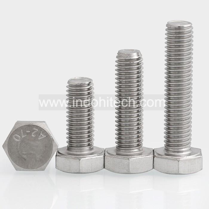 Jual Baut Hex M12 x 100 mm SS304 Baut Hexagon m12x100 SUS 304 - Kab ...