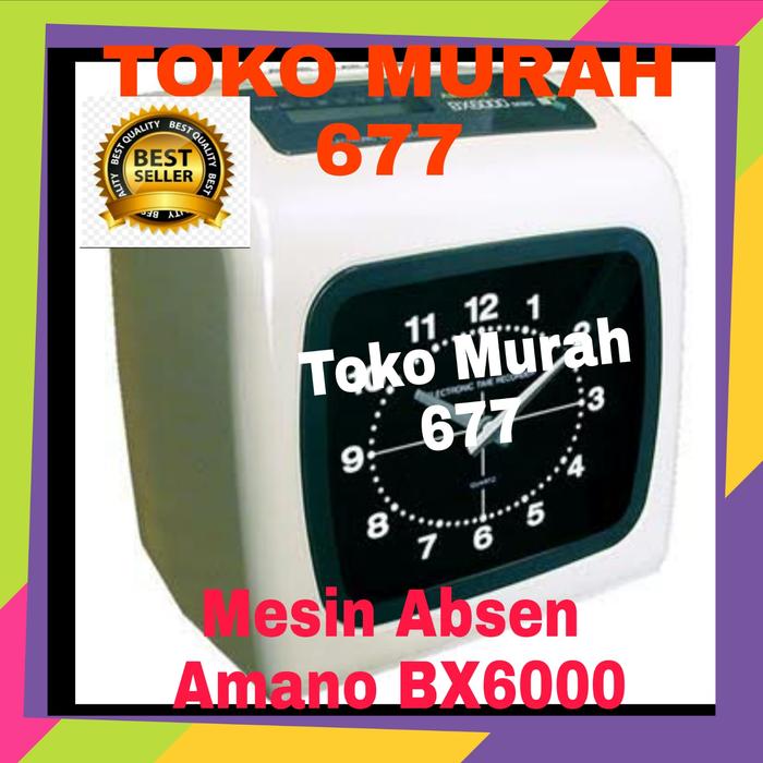 Jual Mesin Absen AMANO BX6000/Absensi KartuPegawai/Check Lock - Jakarta ...