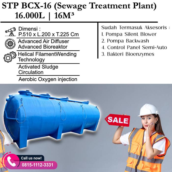 Jual STP BIOTECH Biofilter IPAL BIOTECH 16.000 Liter / 16m3 - Kab ...