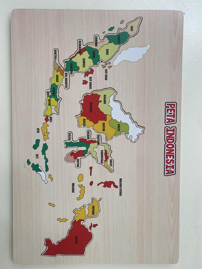 Jual Puzzle peta indonesia, puzzle bendera , puzzle garuda - garuda ...