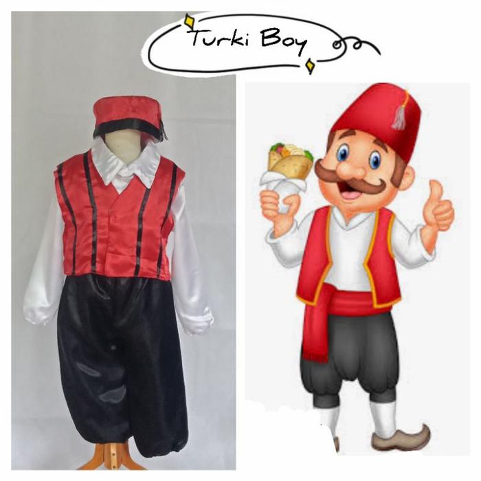 Jual Kostum Anak Baju Adat Internasional Tradisional Turki Turkey Boy ...