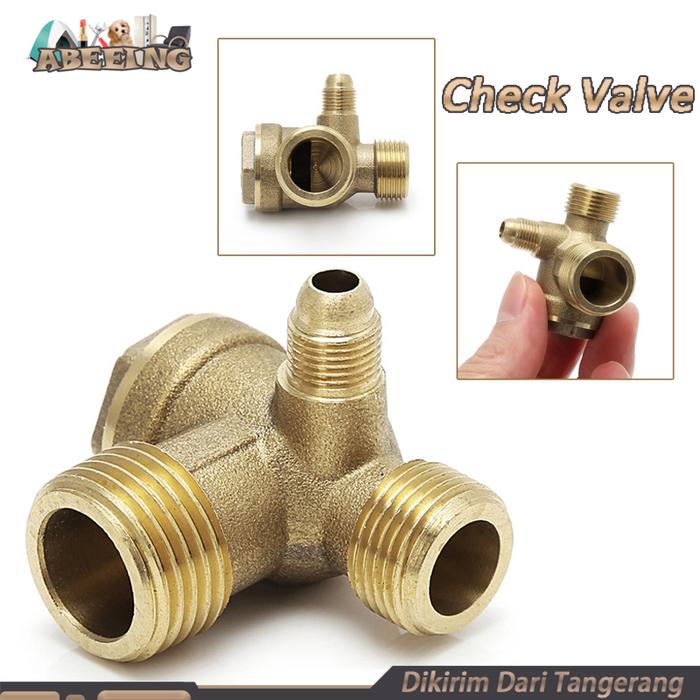 CHECK VALVE Katup Satu Arah Kompresor Angin Portable Oilless Silent 3/4 ...