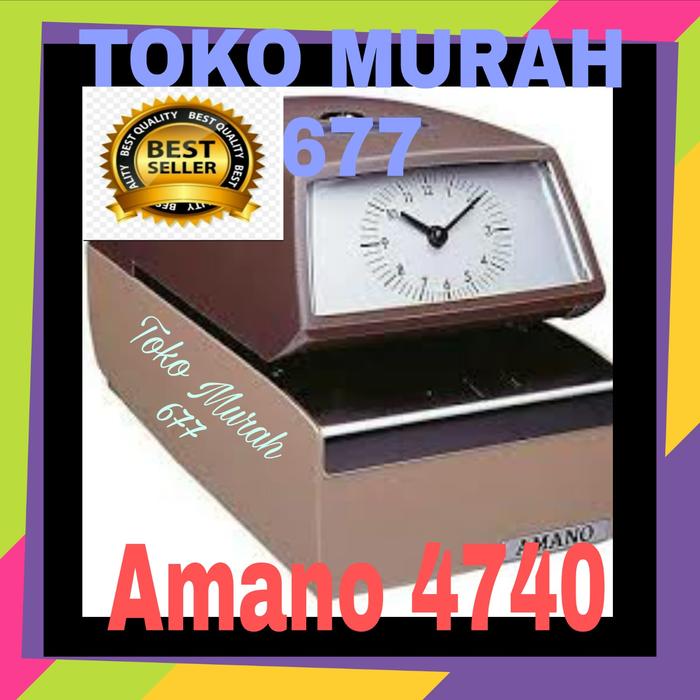 Jual Amano 4740/Time Stamp/Mesin/Absensi Kartu/Check Lock - Jakarta ...