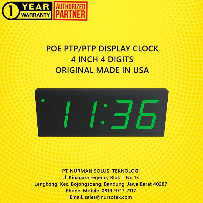 Jual POE PTP/NTP DISPLAY CLOCK 4 INCH 4 DIGIT - Kab. Bandung - Nurman ...