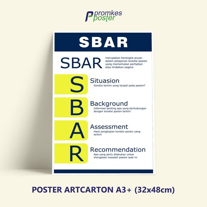 Jual Poster Kesehatan SBAR - Kab. Tangerang - promkesposter | Tokopedia