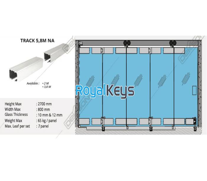 Jual Track Rel Atas Pintu Lipat Aluminium Dekson Dekkson 2 Meter NA ...