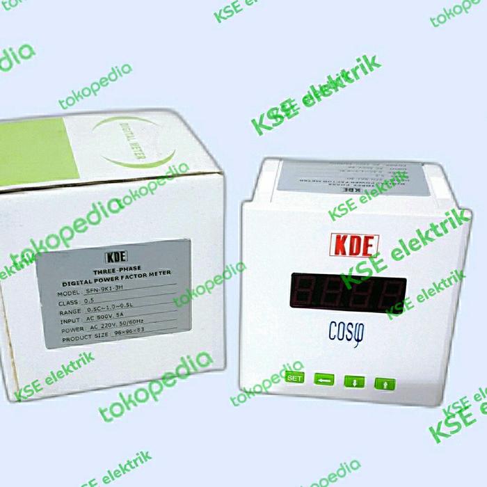 Jual Digital COS PHI Meter KDE(0.5~1.0~0.5L)Type SFN-9K1-3H (96×96×83 ...
