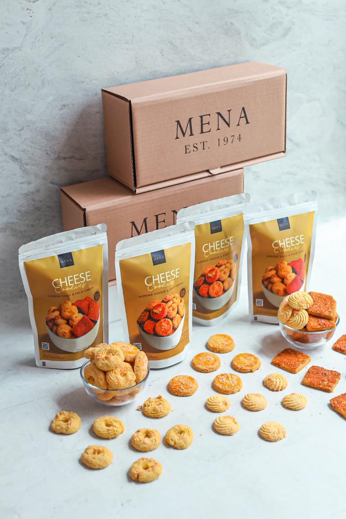 Jual Mena Cookies - Mix Cheese Cookies Box - 1 Box Isi 2 Pouch - Kab ...