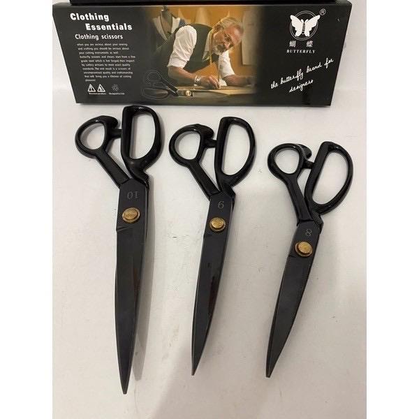 Jual Gunting butterfly 12 inch / gunting hitam kain butterfly gagang ...