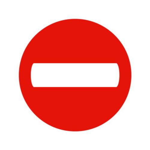 Jual Rambu Dilarang Masuk Lingkaran 30cm ACP Alumunium Composite Panel ...