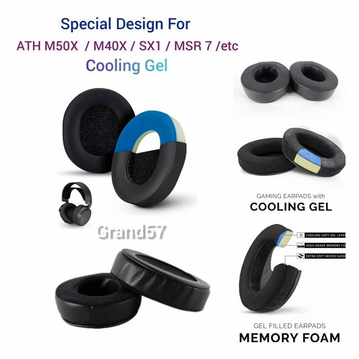 Jual bantalan busa foam earpad headphone headset audio technica ath ...