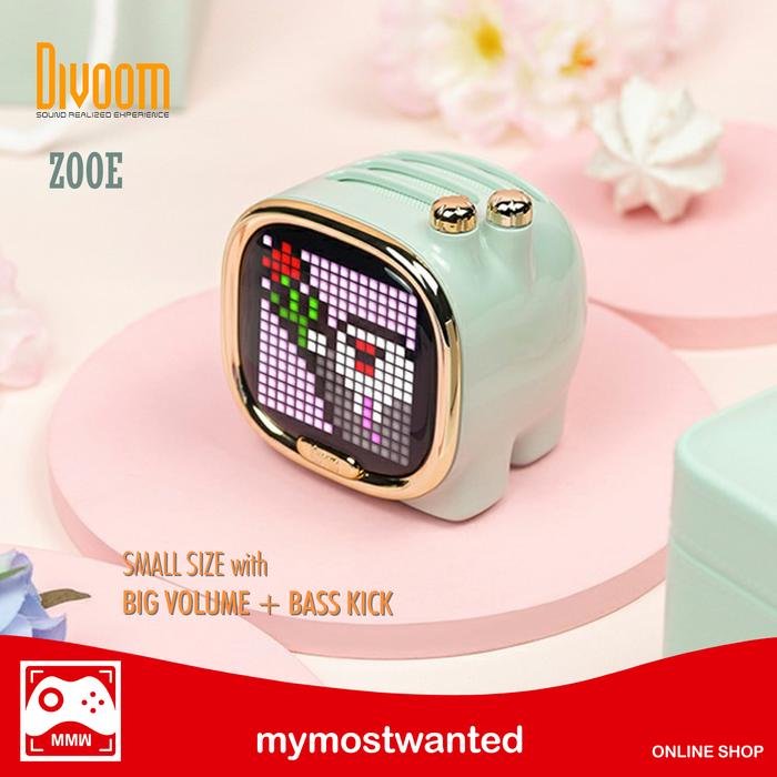 Jual DIVOOM speakers cute Custom LED Pixel art Bluetooth - ZOOE Mint ...