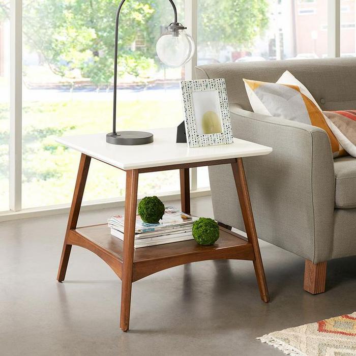 Jual Meja Sudut Marmer Meja Pojok Meja Coffe Minimalis Kayu Jati - Kab ...