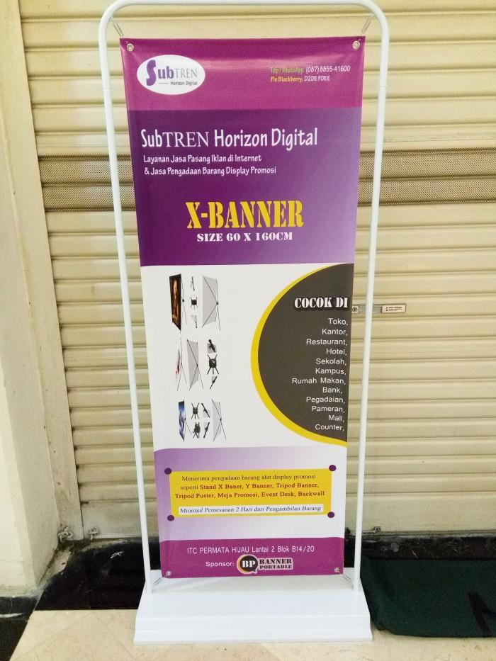 Jual TIANG STANDING BANNER DOOR BANNER FRAME BESI KUAT 60 X 160 CM ...