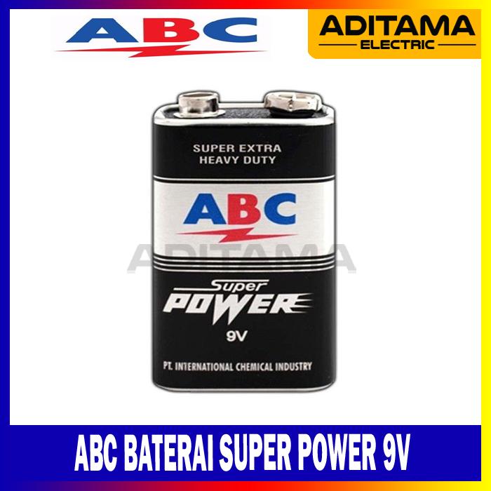 Jual BATERAI ABC SUPER POWER 9V / BATTERY ABC SUPER POWER 9V - Jakarta ...