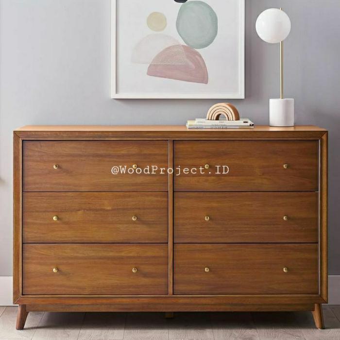 Jual cabinet drawer kayu jati minimalis - bufet laci kayu jati ...