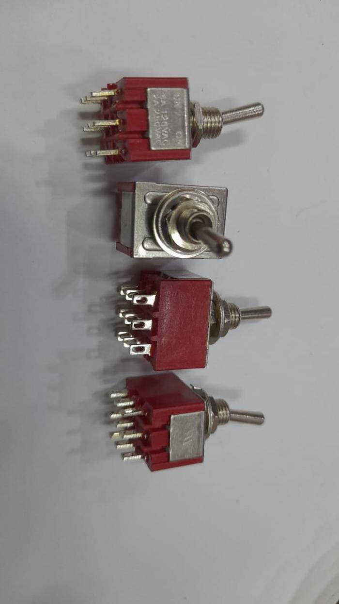 Jual Toggle Switch 9 Pin 2 Posisi 5a / 125vac 2a Kool Mini 6mm Mts-302 ...