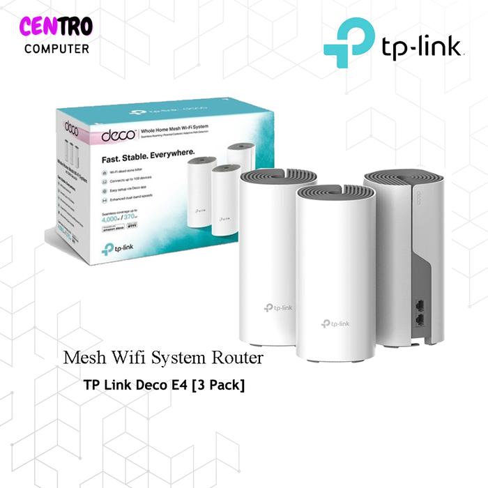 Jual TPLink Deco E4 [3 Pack] Whole Mesh Wifi System TP-Link Deco E4 ...