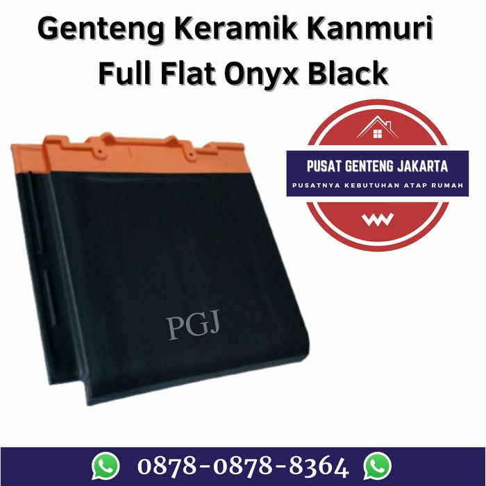Jual Genteng Keramik Kanmuri Full Flat Onyx Black / Pusat Genteng Murah - Jakarta Timur - Dakara ...
