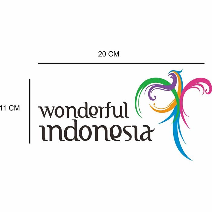 Jual cutting sticker mobil wonderful Indonesia pesona Indonesia - Kota ...