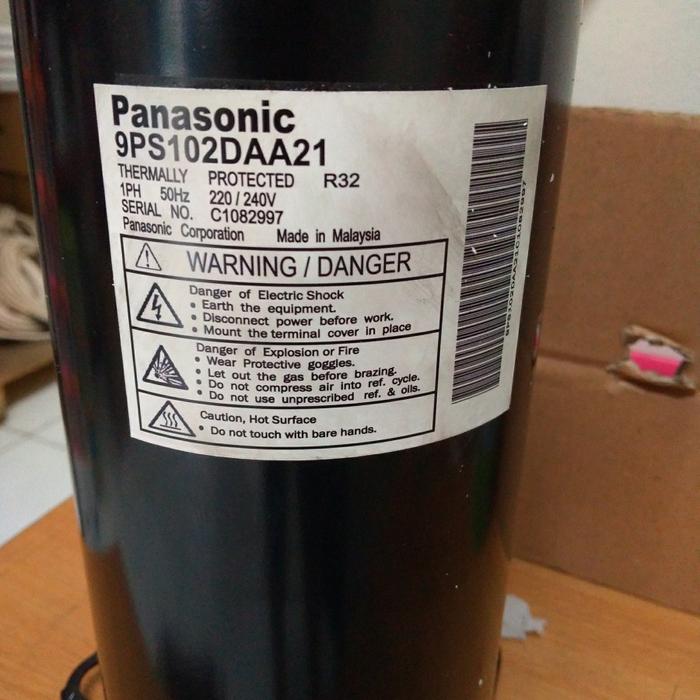 Jual COMPRESSOR PANASONIC 9PS102D| COMPRESOR AC 9PS102 ( 1PK R32 ...