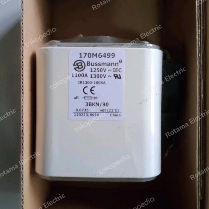 Jual Fuse 170M6499 1100A 1250V 3BKN/90 aR Eaton Bussmann aR 3BKN/90 ...