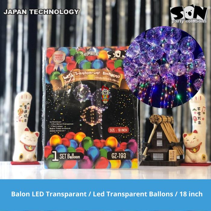 Jual Balon LED Transparant / Led Transparent Ballons / 18 inch - Kota ...