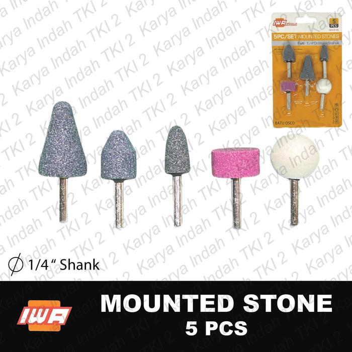 Jual Mounted Stones IWA 6mm Mata Bor Batu Osco Poles Grinding Die ...