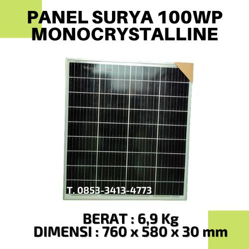 Jual Solar Panel Solar Cell Panel Surya Series 100wp Monocrystalline ...