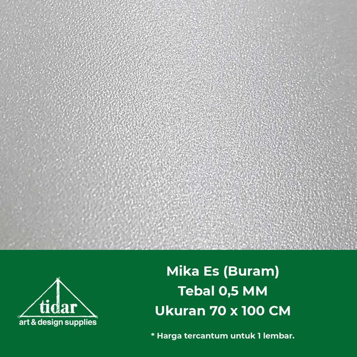 Jual Mika Es Tebal 0,5 MM - Plastik Maket Transparan Buram Lembaran ...