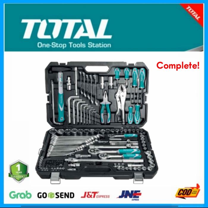 Jual Toolset Lengkap Alat Kombinasi Tools Set 142 Pcs TOTAL THKTHP21426 ...