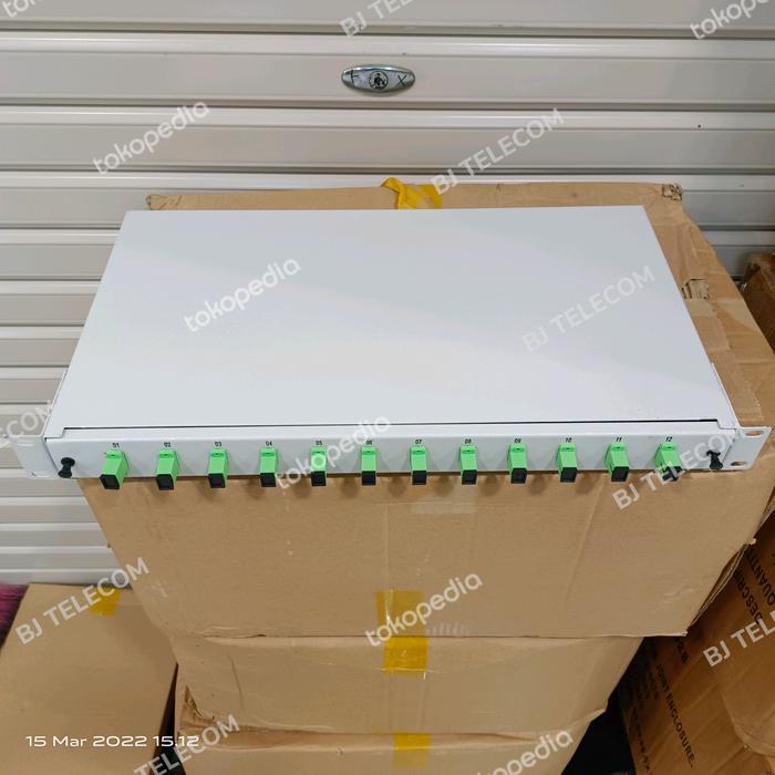 Jual Otb 12 core SC apc lengkap adapter / ODF 12 core SC apc tanpa ...