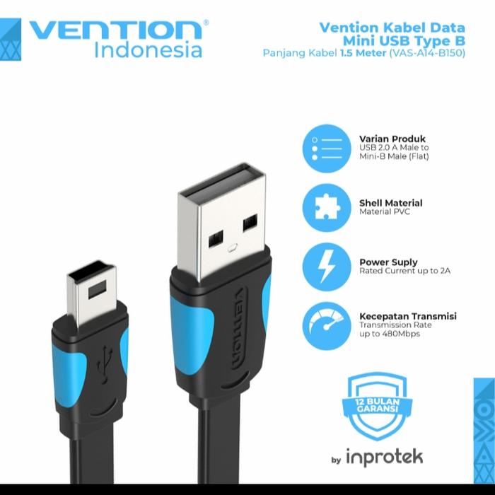 Jual Kabel Data Mini USB 2.0 VENTION 1.5M - Kota Bandung - REGARD28 ...