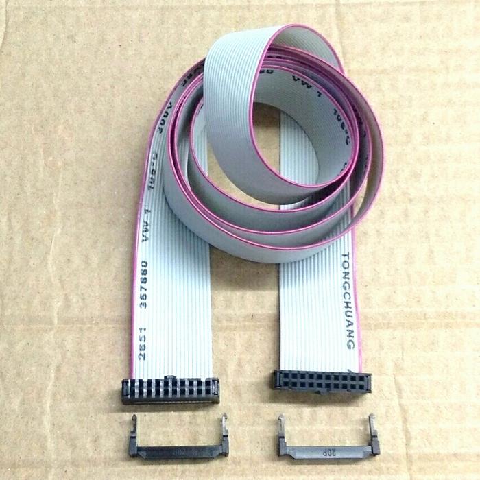 Jual 1M Kabel Data 20pin 20 pin Flat Cable + IDC Socket Female 20p 100 ...