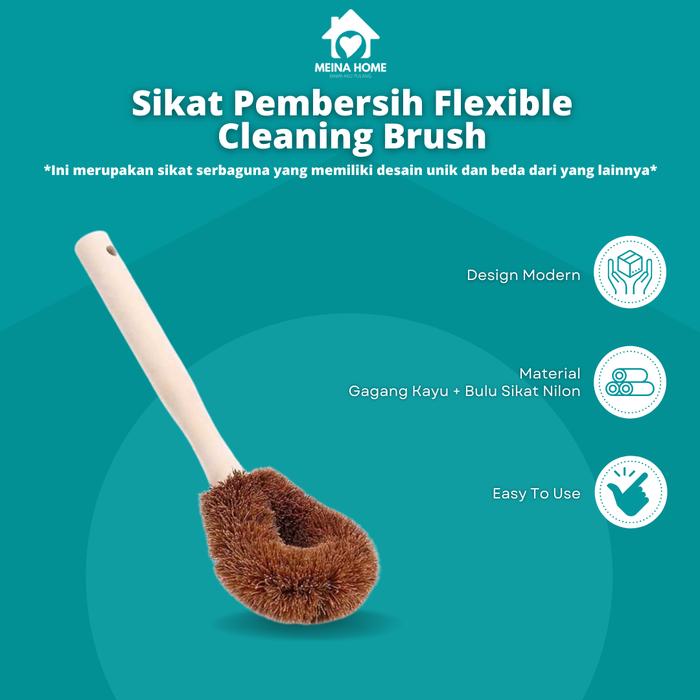 Jual SIKAT WC PEMBERSIH TOILET SIKAT FLEXIBLE CLEANING BRUSH SIKAT ...
