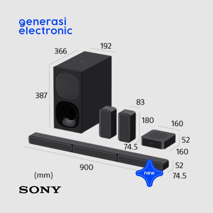 Jual SONY Soundbar Audio System Speaker 5.1 Ch HT-S40R / HTS40R / HTS ...