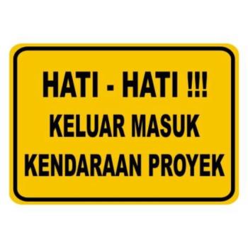 Jual Rambu Keluar Masuk Kendaraan Proyek 90X60cm - Kota Depok - Super ...