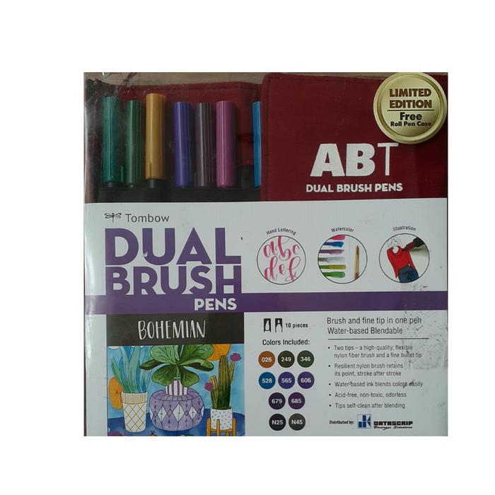 Jual Tombow Brush Abt Dual Tip Set 10 Pastel Coloring Painting Mewarnai ...