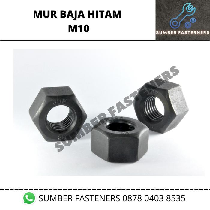 Jual Mur M10 Baja Hitam Grade 8.8 - Jakarta Utara - sumber fasteners ...
