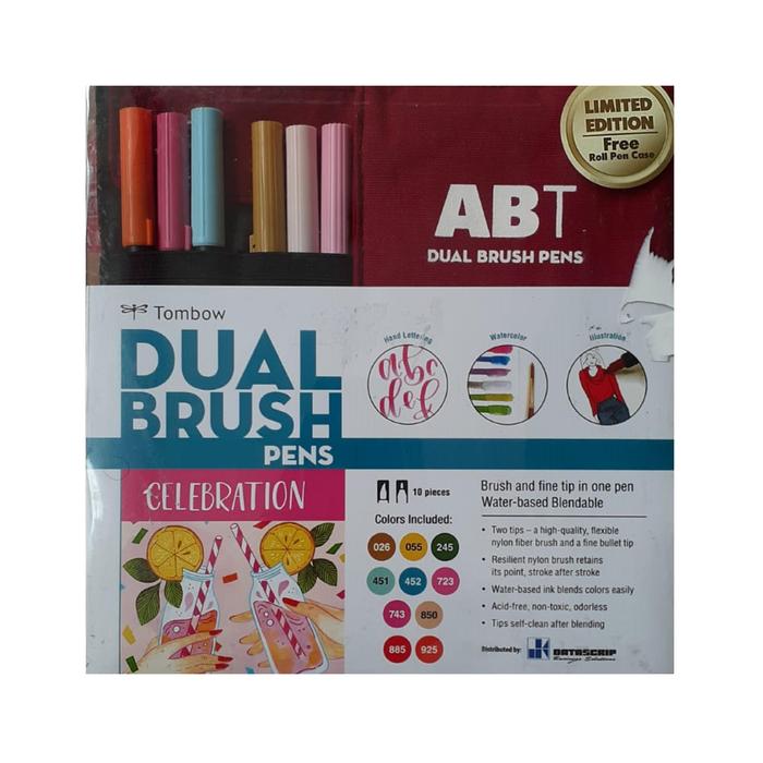 Jual Tombow Brush Abt Dual Tip Set 10 Pastel Coloring Painting Mewarnai ...